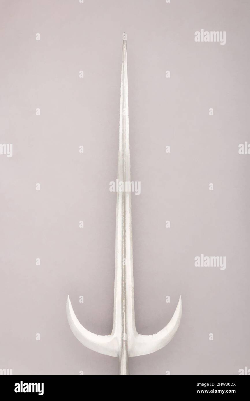 Art inspired by Runka, ca. 1520, Italian, Steel, wood (ash), L. 8 ft. 5 ...