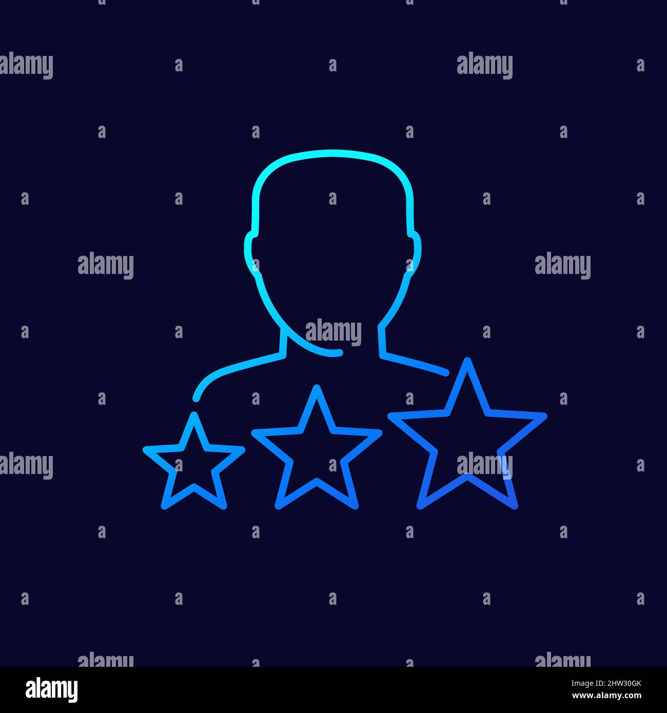 Experience line icon web Stock Vector Images - Alamy