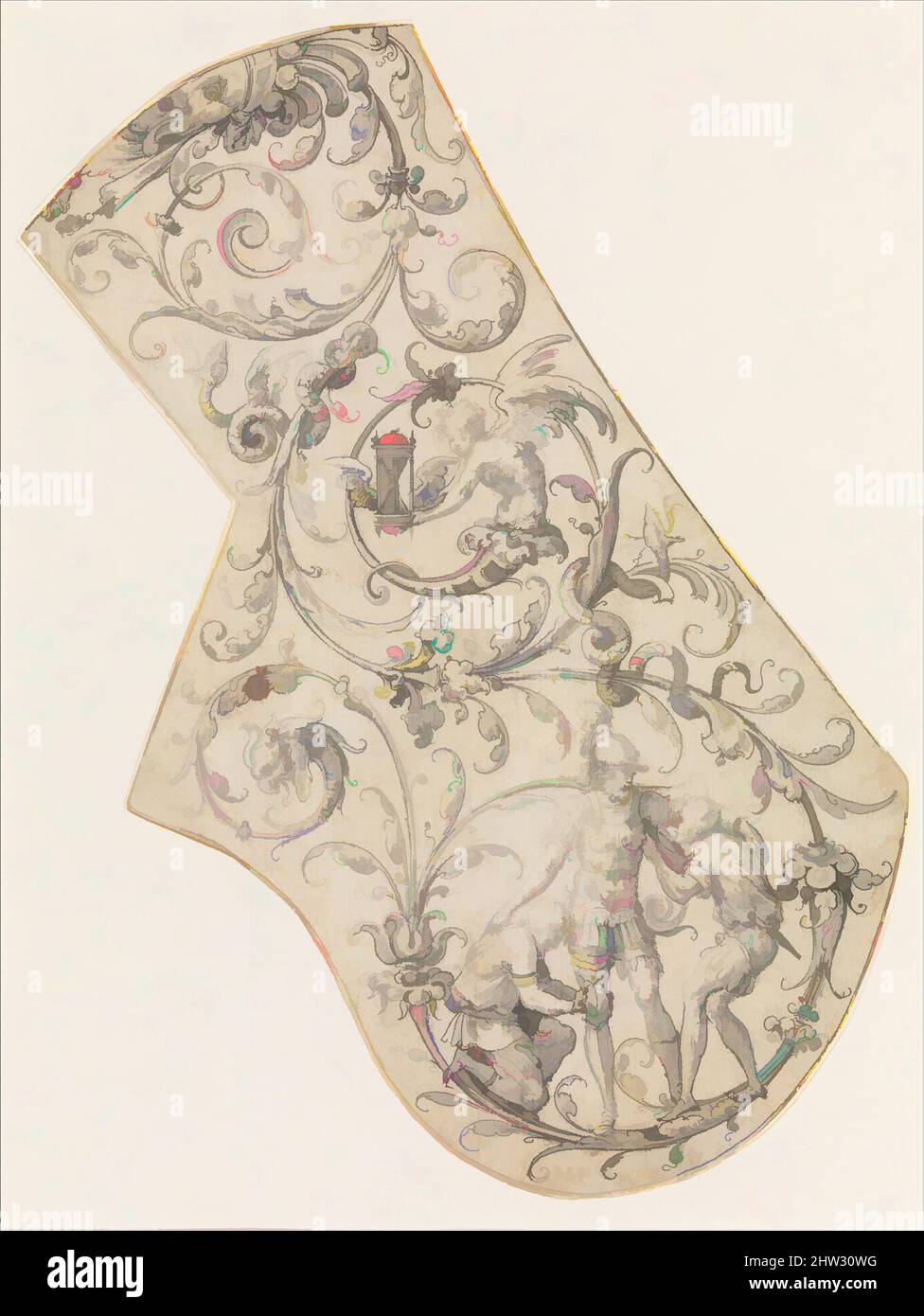 Art inspired by Design for the Right Pauldron of a Parade Armor, ca ...