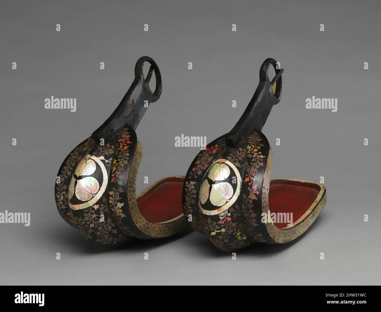 Art inspired by Pair of Stirrups (Abumi), late 16th–early 17th century ...