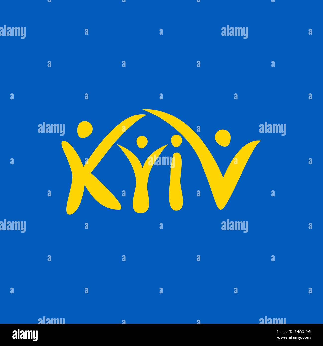 kyiv ukraine family logotype design vector Stock Vector Image & Art - Alamy