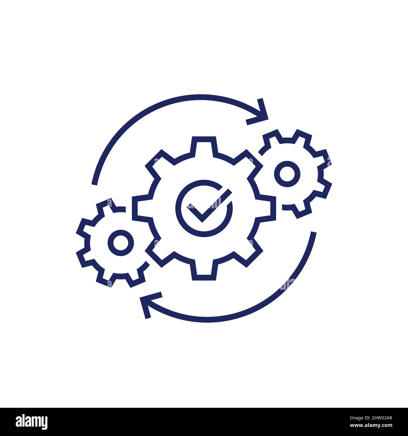 Asset allocation icon line Stock Vector Images - Alamy