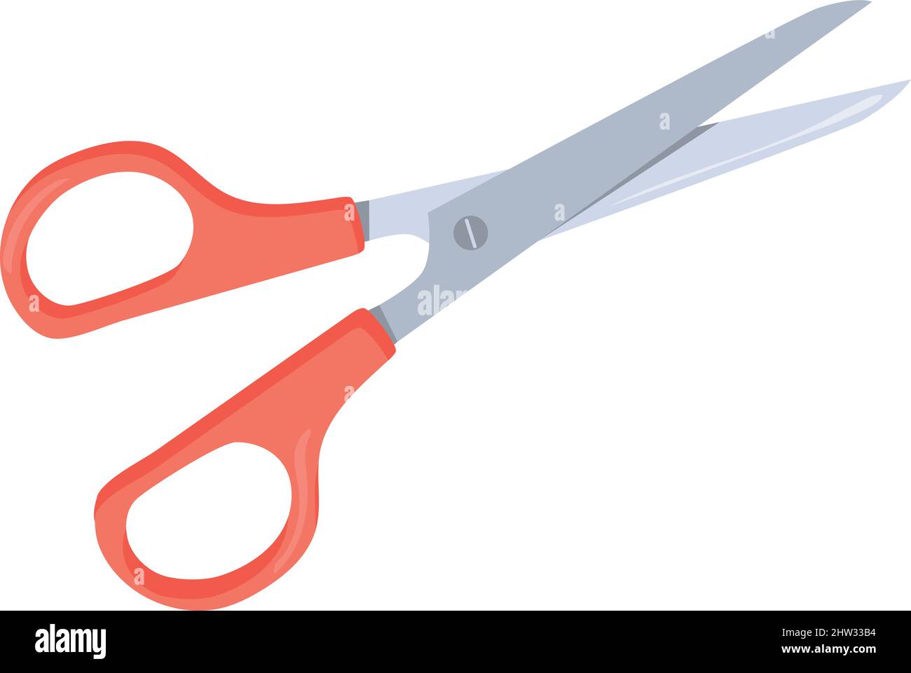 Cartoon scissors tool school icon Cut Out Stock Images & Pictures - Alamy
