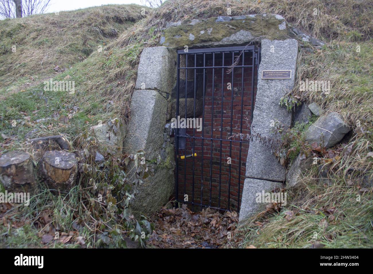Closeup old bunker in hi-res stock photography and images - Alamy