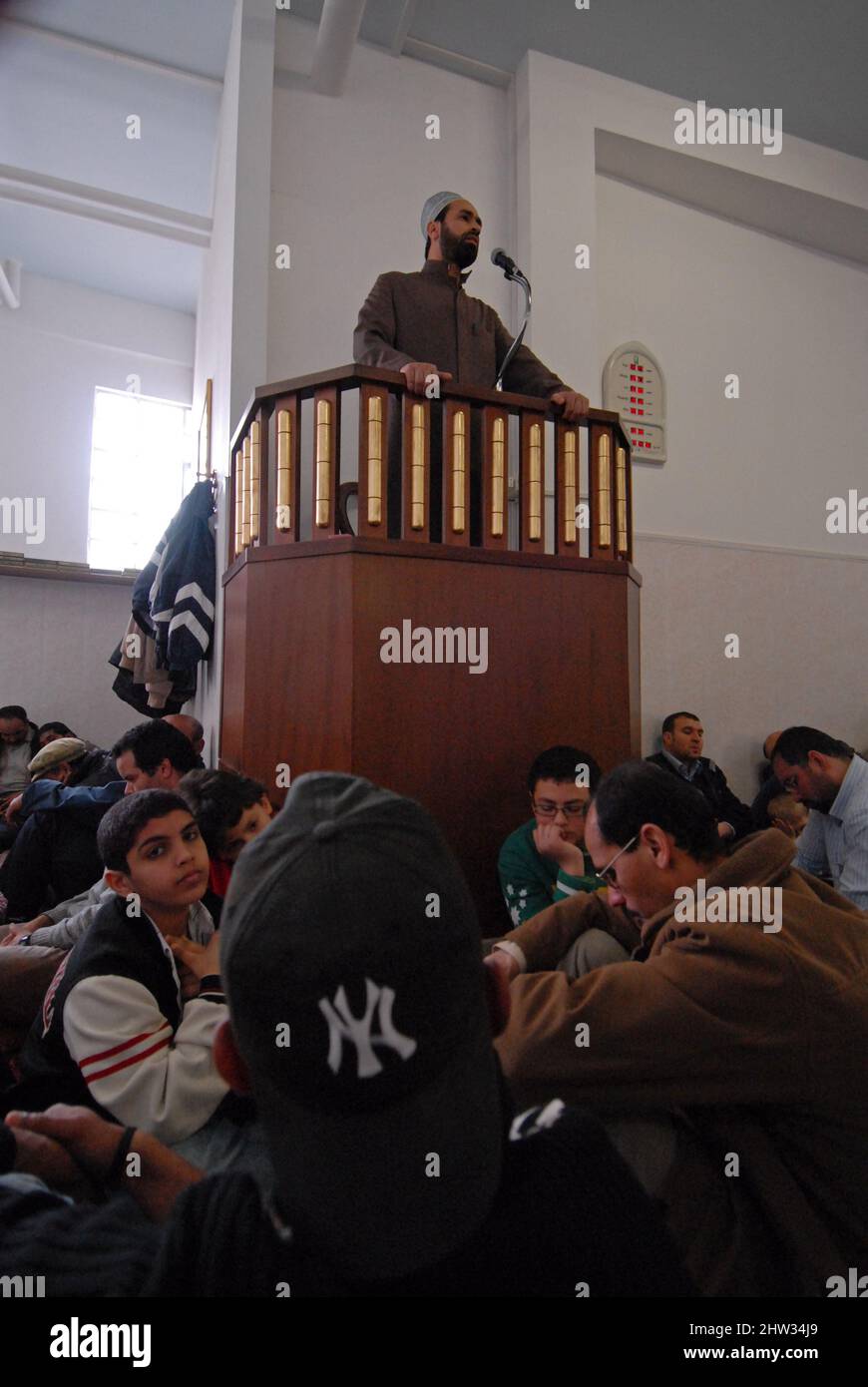 Rome, Italy 06/04/2007: Imam Sami in the Islamic Mosque. Magliana ...