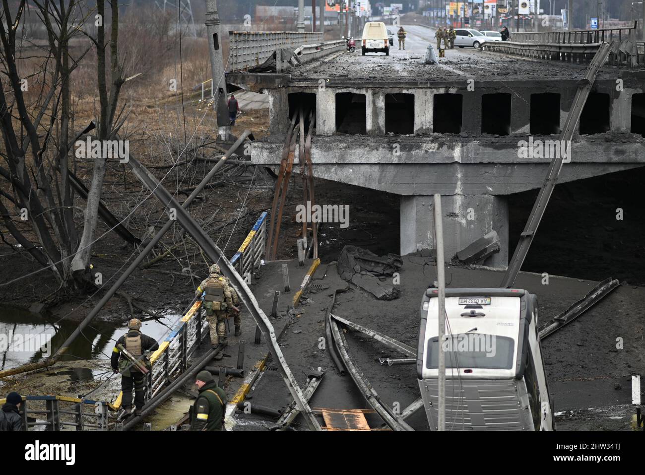Irpin, Ukraine. 03rd Mar, 2022. The Ukrainian city of Irpin 22 ...