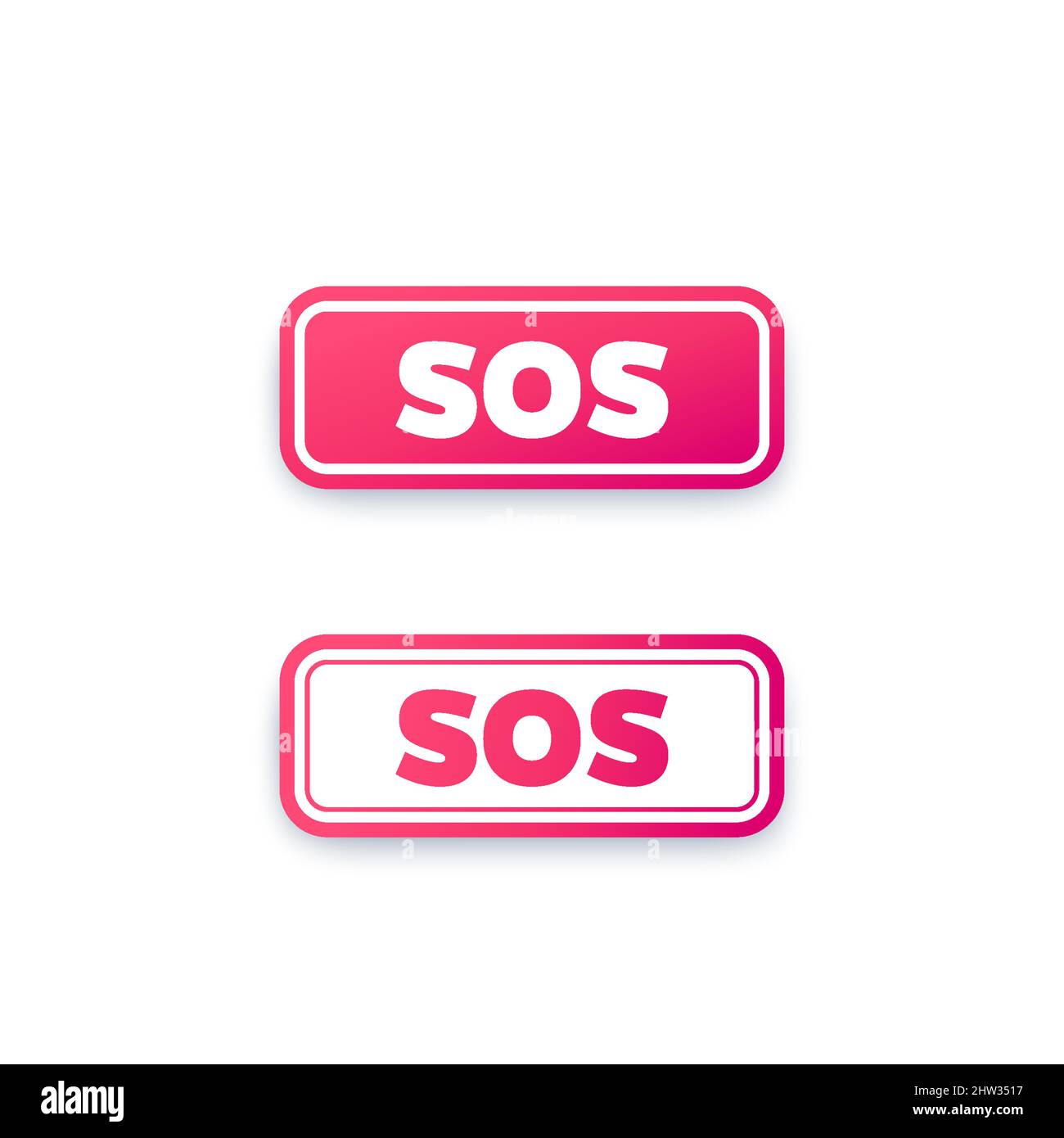 sos buttons design for web, vector Stock Vector Image & Art - Alamy