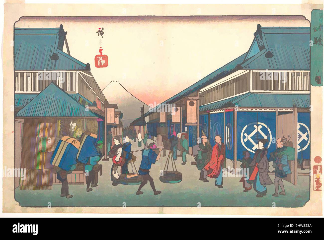 Art inspired by 東都名所 駿河町の図, Suruga Street, Edo period (1615–1868), ca ...