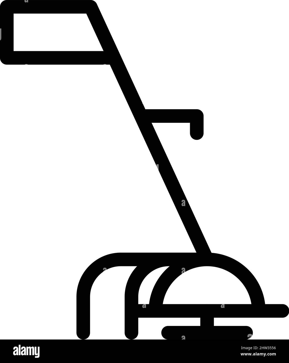 Trimmer care icon outline vector. Garden lawn. Agriculture equipment ...