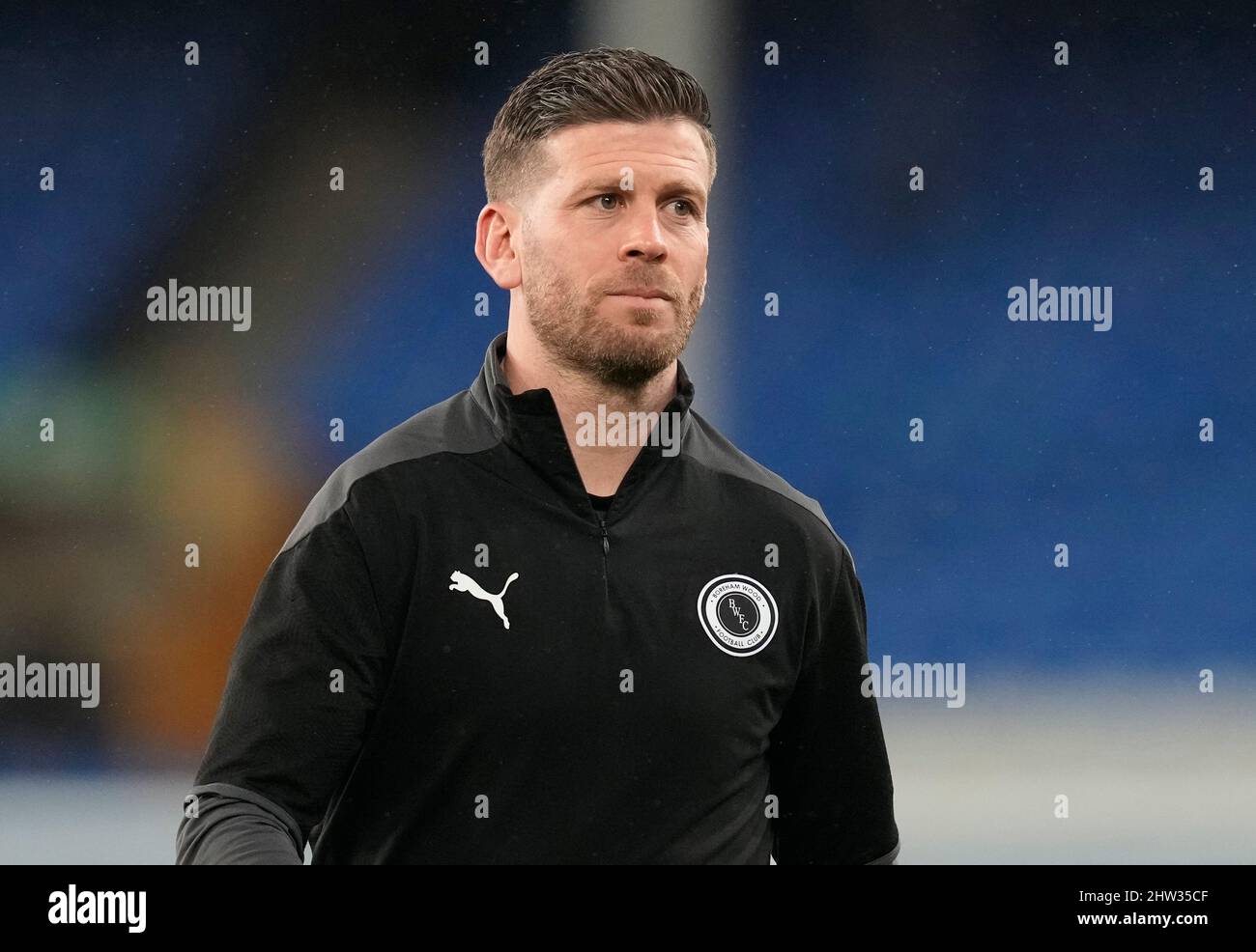 Liverpool, England, 3rd March 2022. Luke Garrard manager of Boreham ...