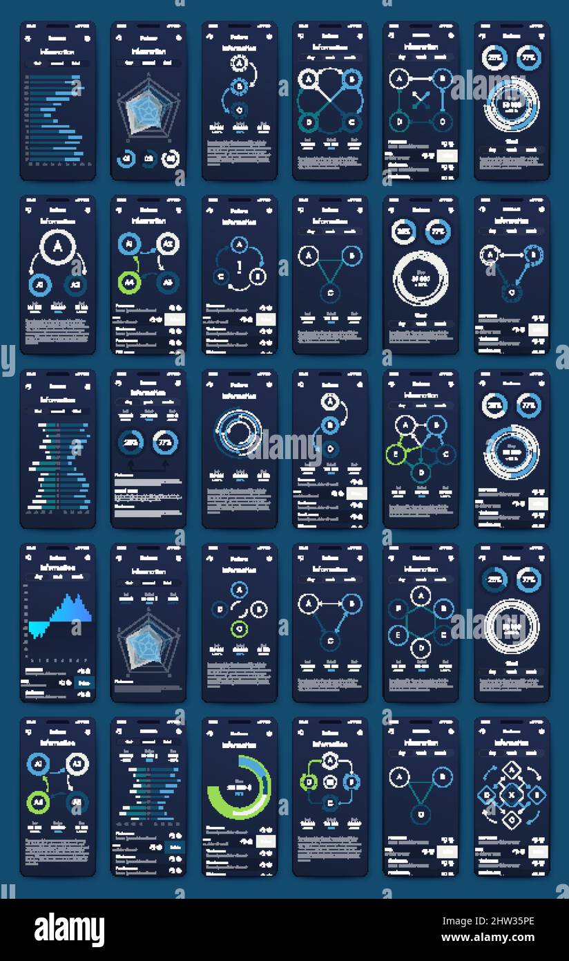 Vector graphics infographics with mobile phone. Template for creating ...