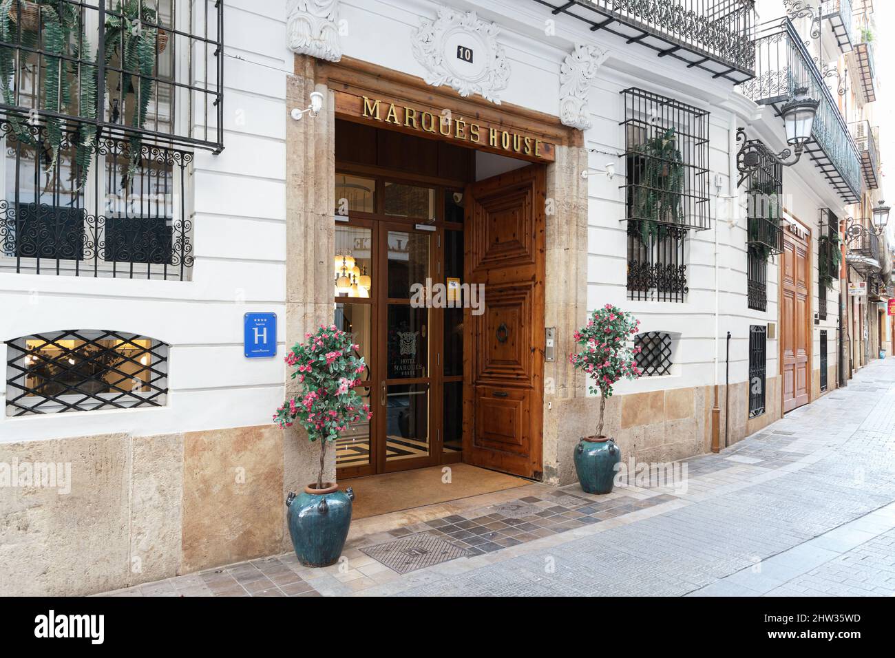 VALENCIA, SPAIN - MARCH 02, 2022: Marques House is a luxury hotel ...