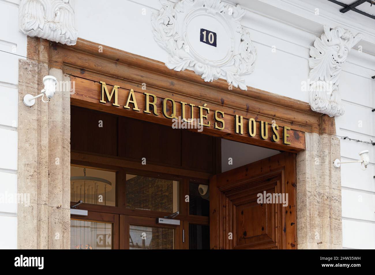 VALENCIA, SPAIN - MARCH 02, 2022: Marques House is a luxury hotel ...