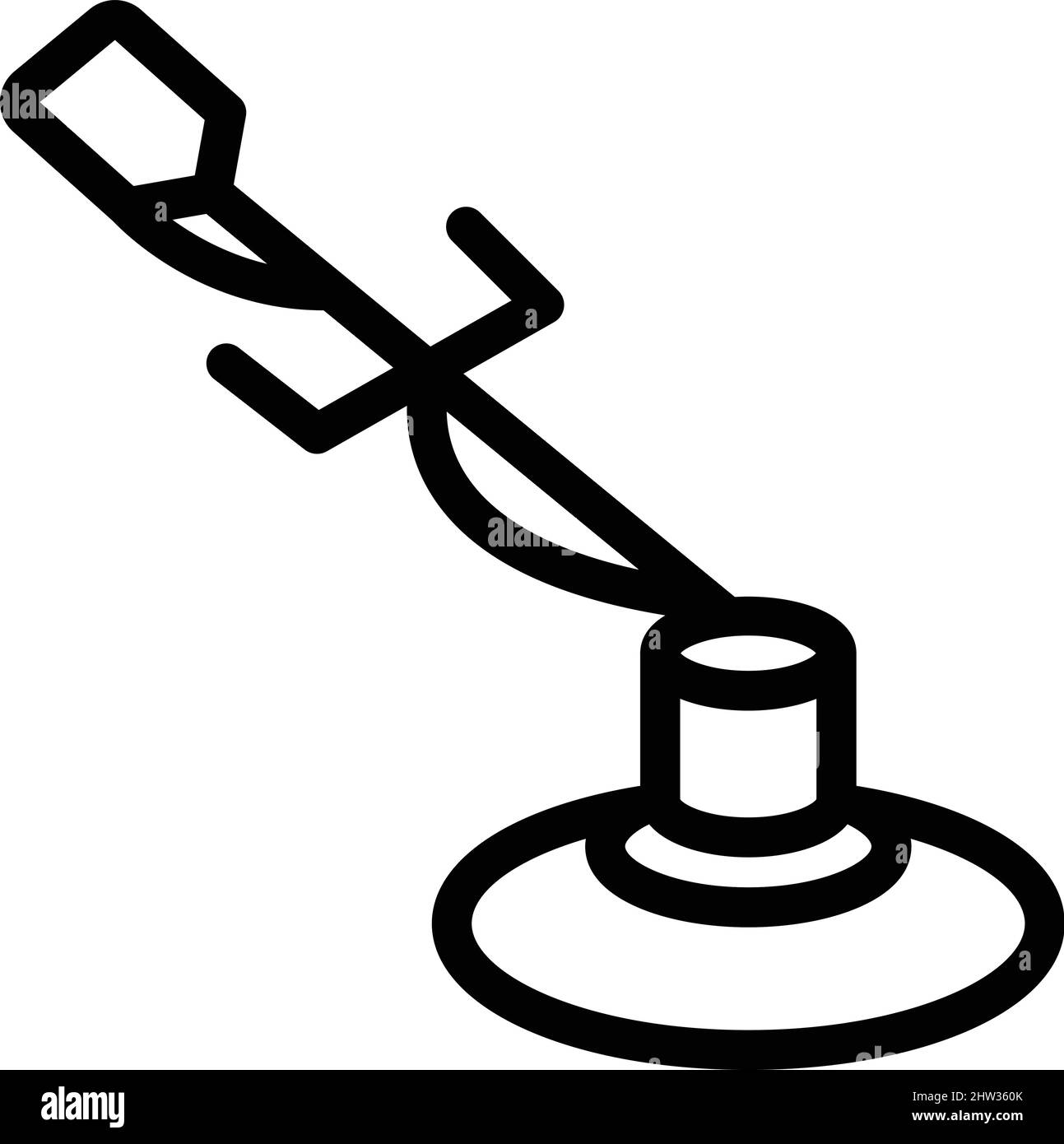 Trimmer service icon outline vector. Lawn equipment. Agriculture tool ...