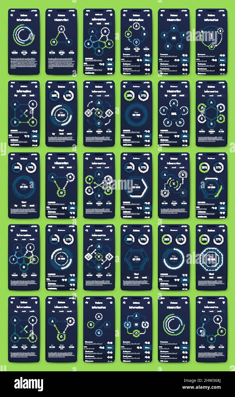 Vector graphics infographics with mobile phone. Template for creating ...