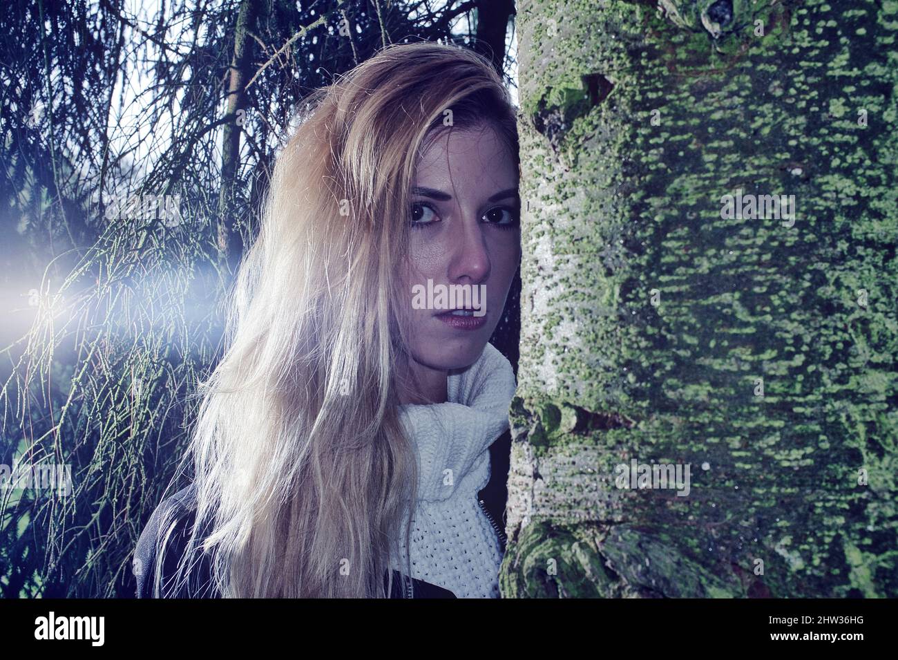 Portrait serious female face hi-res stock photography and images - Alamy