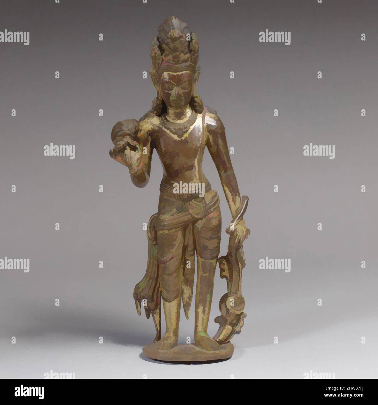 Art inspired by Bodhisattva, probably Padmapani Lokeshvara, Licchavi ...