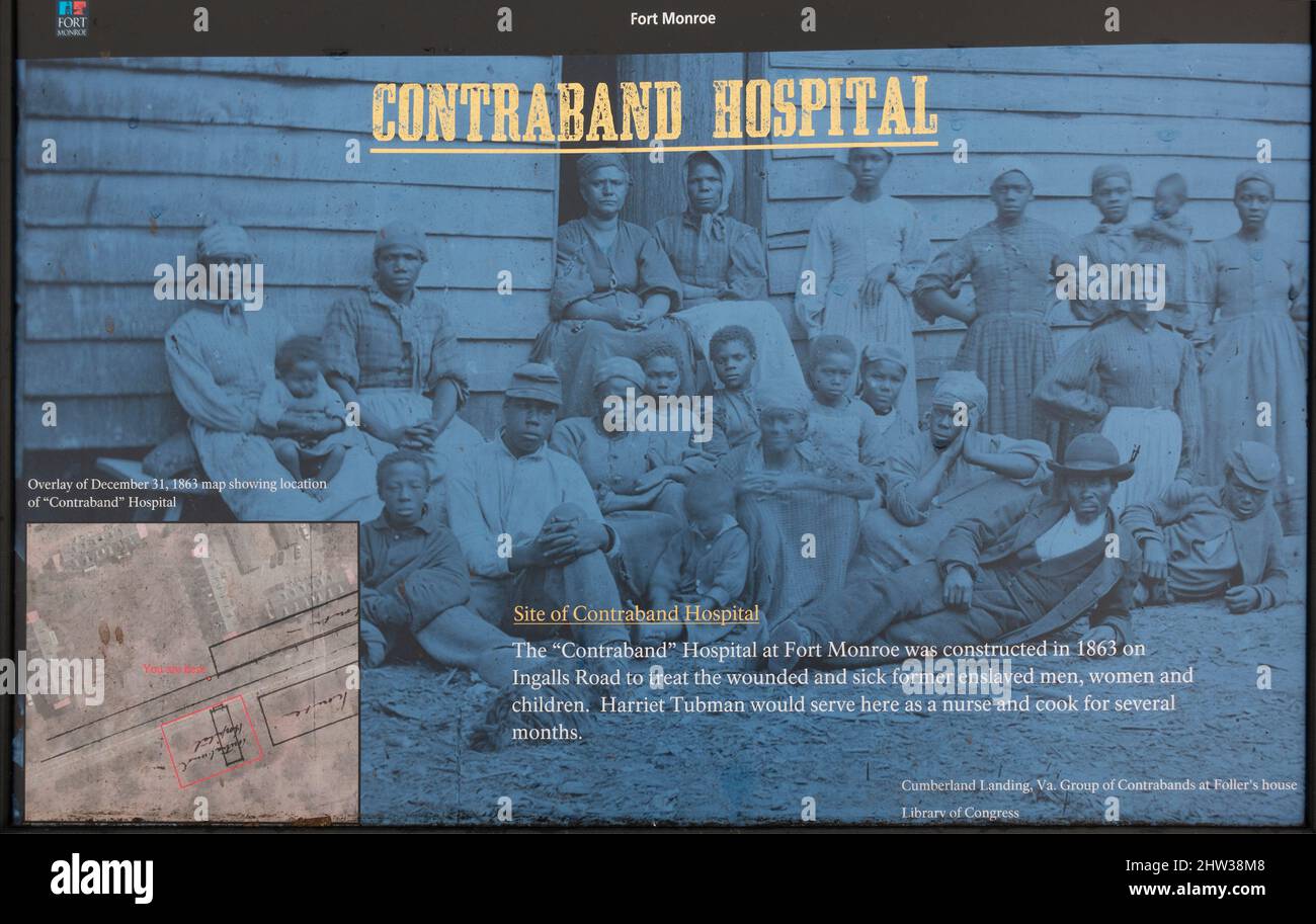 Contraband Hospital in Fort Monroe Hampton Virginia Stock Photo - Alamy