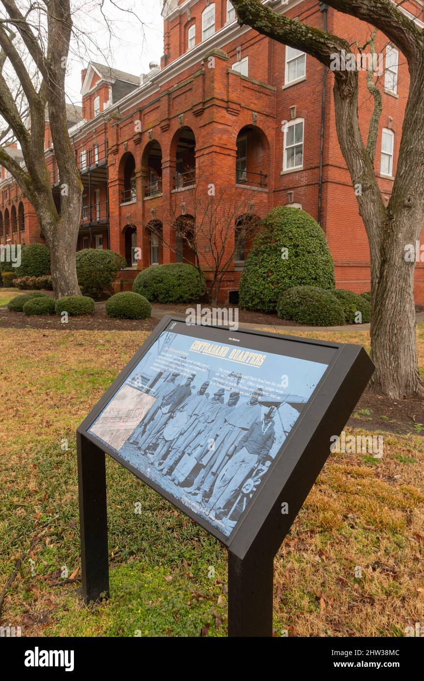 Contraband Hospital in Fort Monroe Hampton Virginia Stock Photo - Alamy