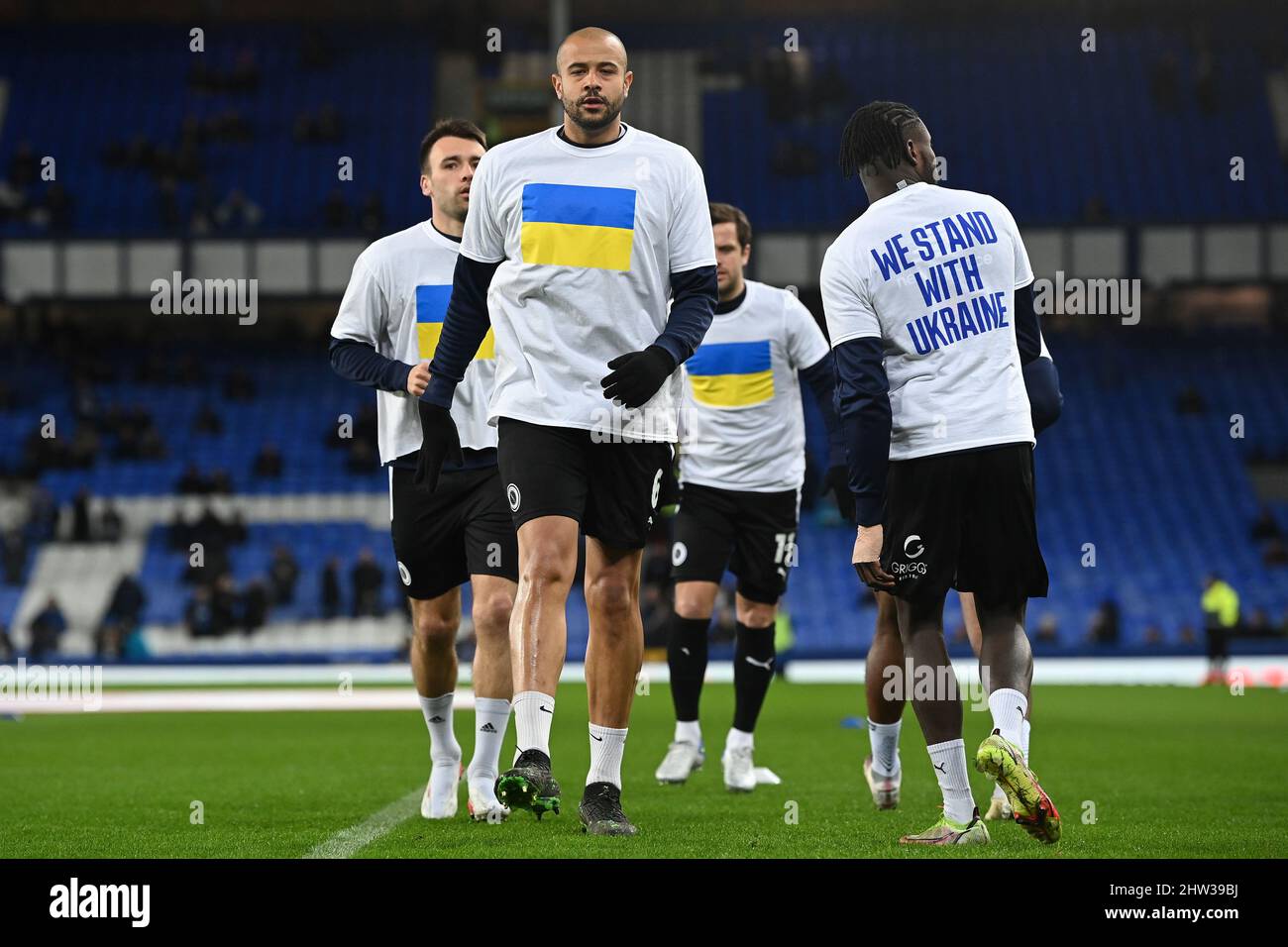 David Stephens #6 of Boreham Wood during the pre-match warm-up Stock ...