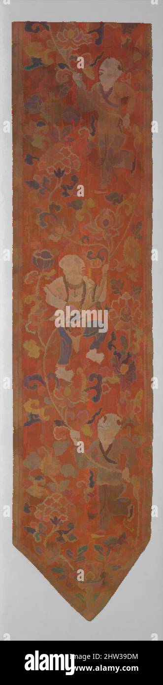 Art inspired by Vertical Pendant with Boys in a Lotus Scroll, Song (960 ...