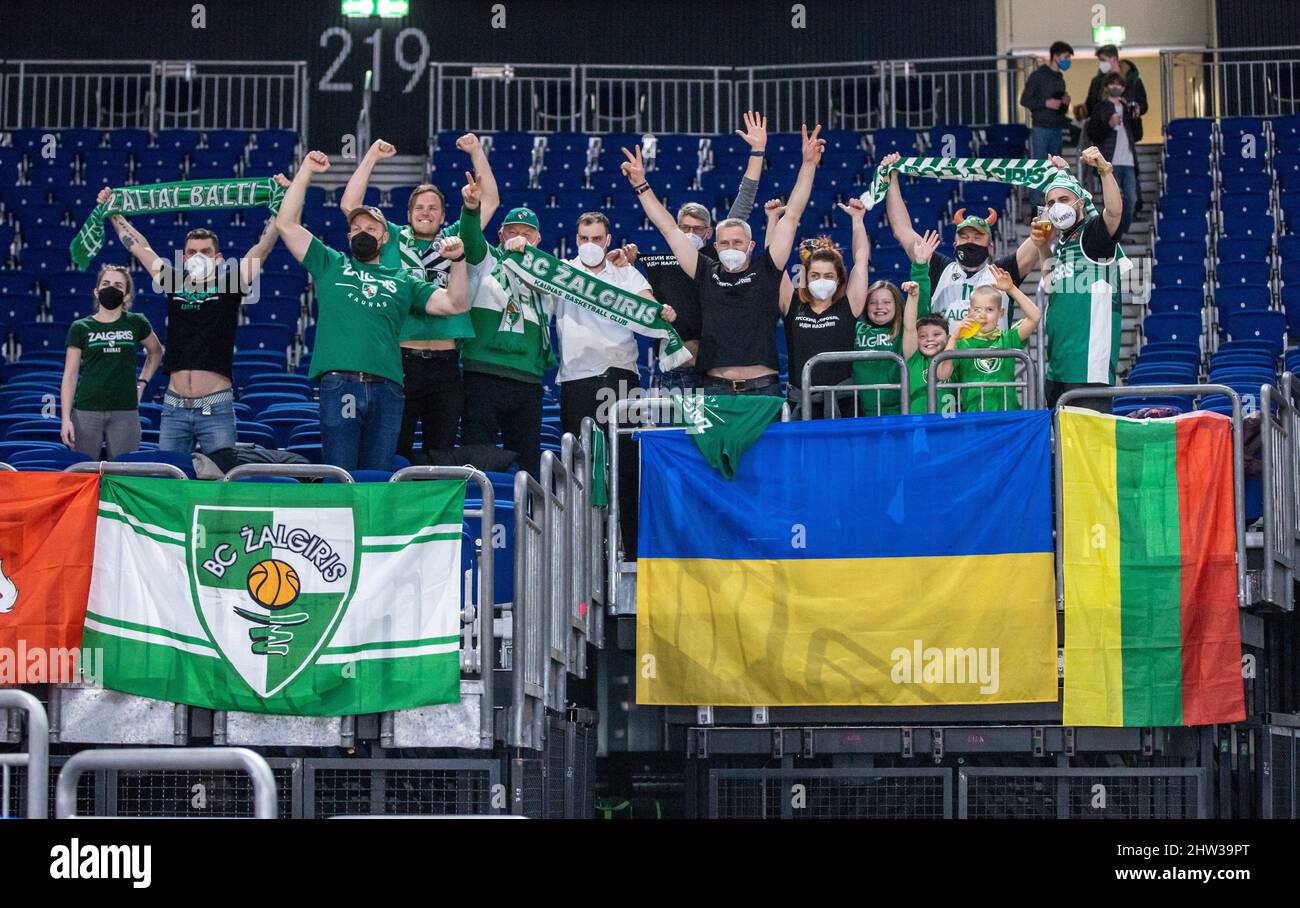 Berlin, Germany. 03rd Mar, 2022. Basketball: Euroleague, Alba Berlin ...