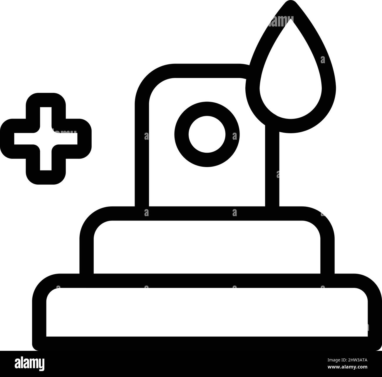 Foam face drop icon outline vector. Shave cream. Cosmetic care Stock ...