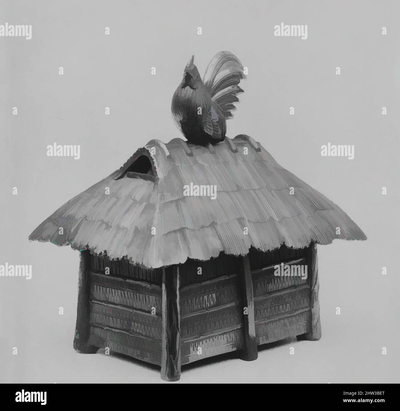 Art inspired by Censer in Form of a Rooster Perched on a Rooftop, Edo ...