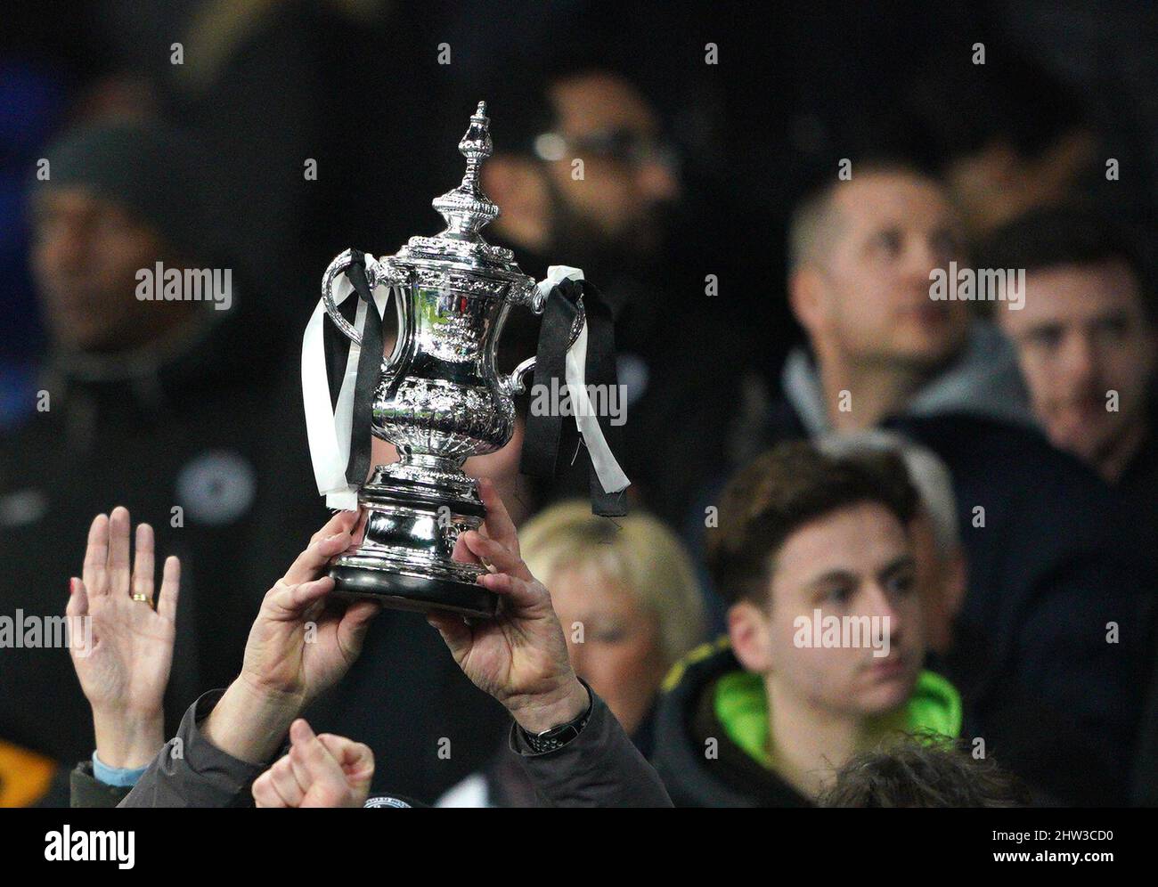 Replica emirates fa cup trophy hi-res stock photography and images - Alamy