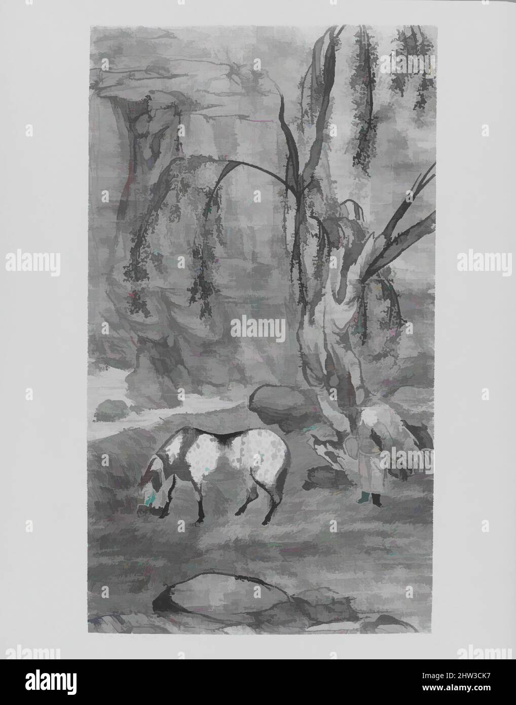 Art inspired by Horse, Groom, and Falcon, late Ming (1368–1644)–early ...