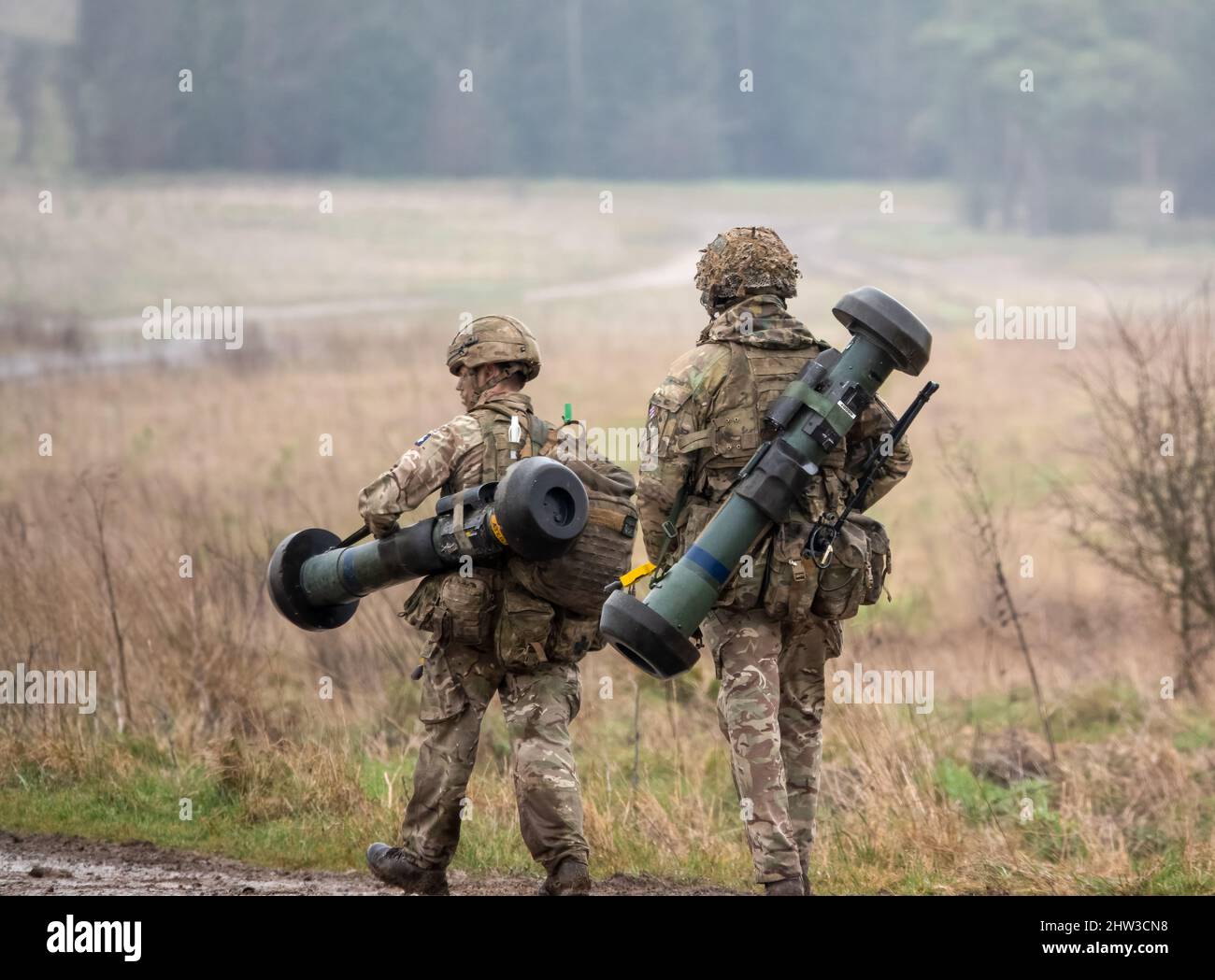 British army soldiers completing an 8 mile combat fitness test tabbing ...