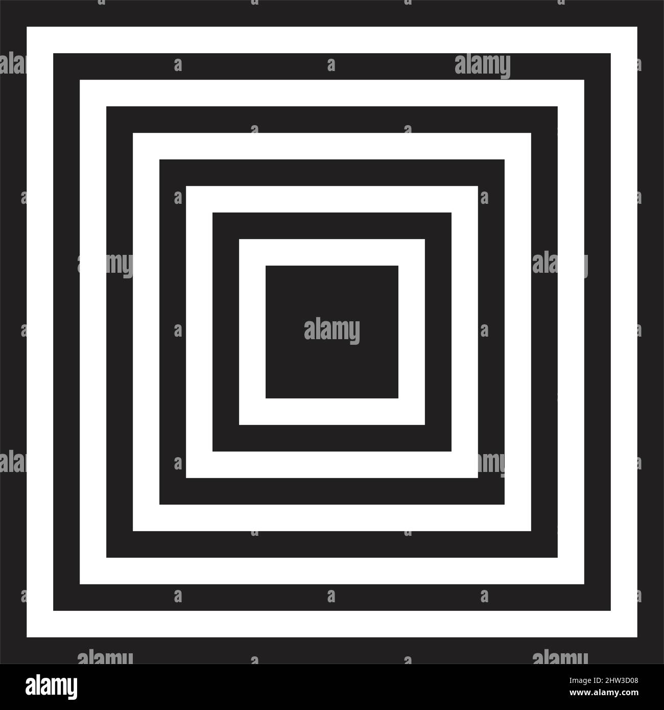 Abstract square lines vector geometric shape for logo, web, print and ...