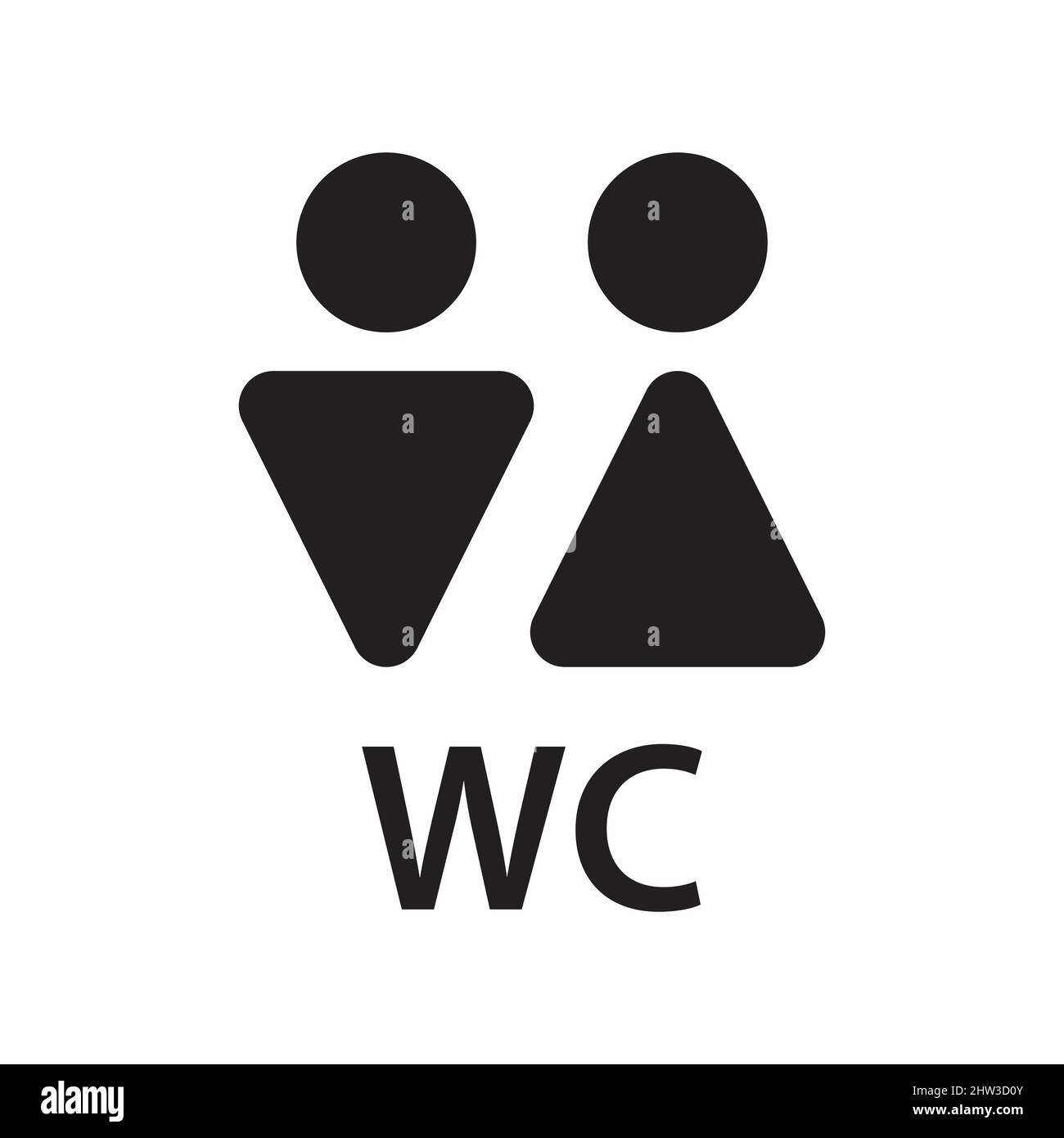Vector pictogram public toilet and wc logo Stock Vector Image & Art - Alamy