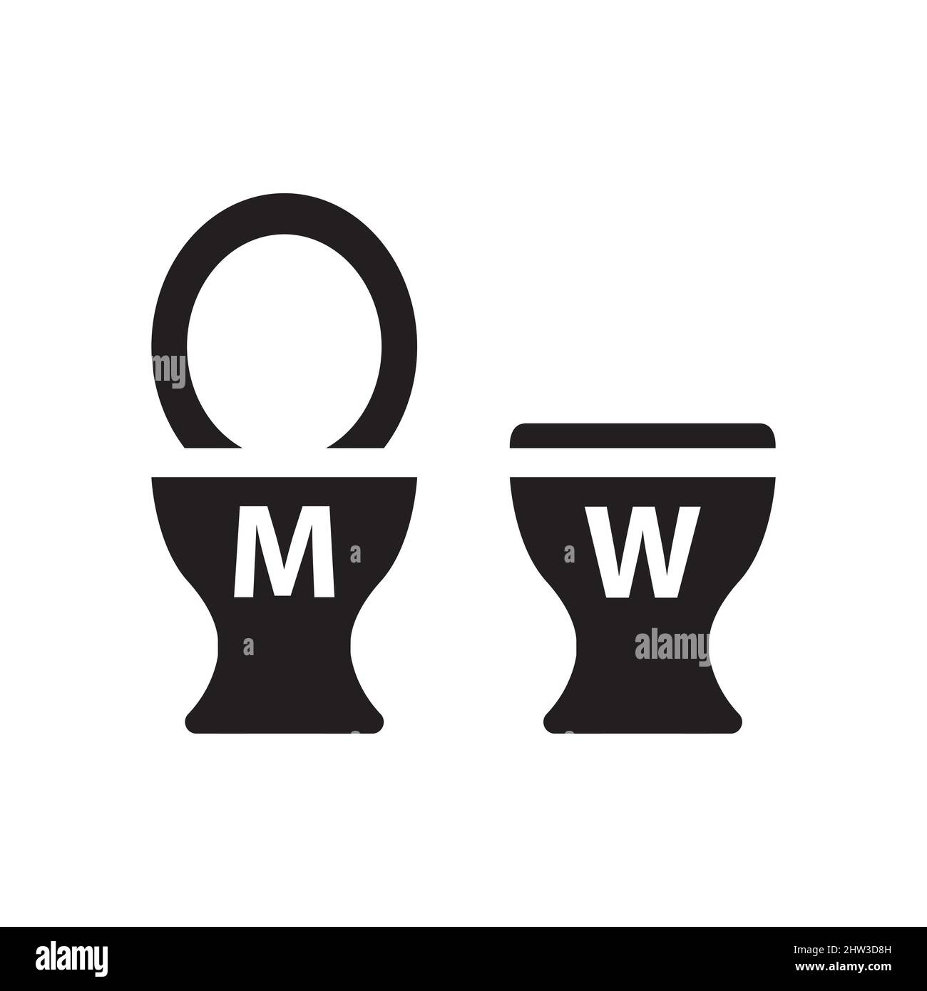 Vector pictogram public toilet and wc logo Stock Vector Image & Art - Alamy