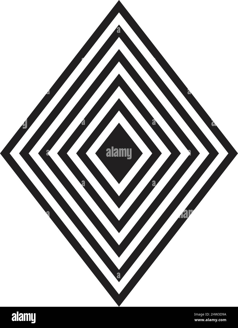 Abstract rhombus lines vector geometric shape for logo, web, print and ...