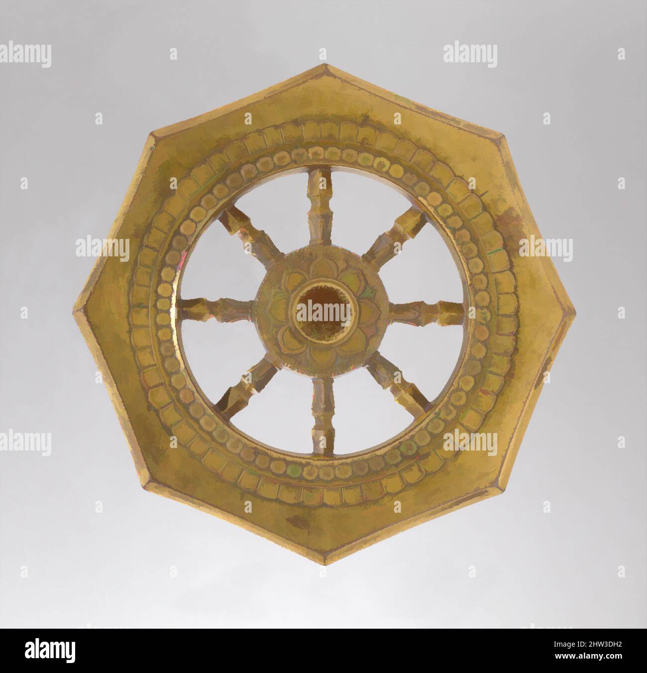 Art inspired by 輪宝, Wheel of the Buddhist Law (Rinpō), Kamakura period ...