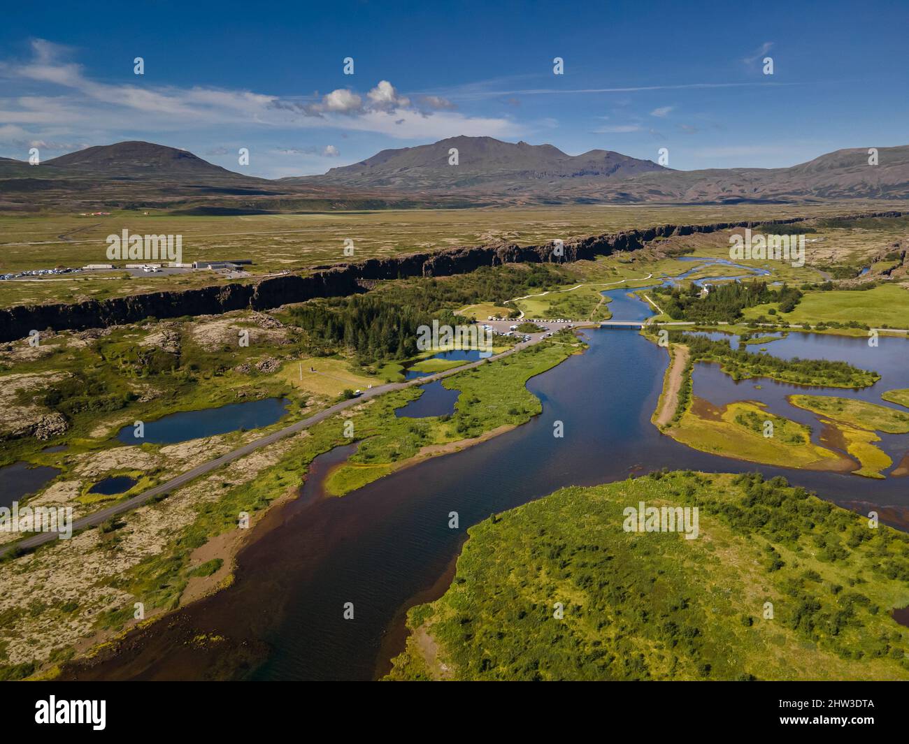 Thingvellir national park, Iceland's parliament, the Thingvellir Church ...