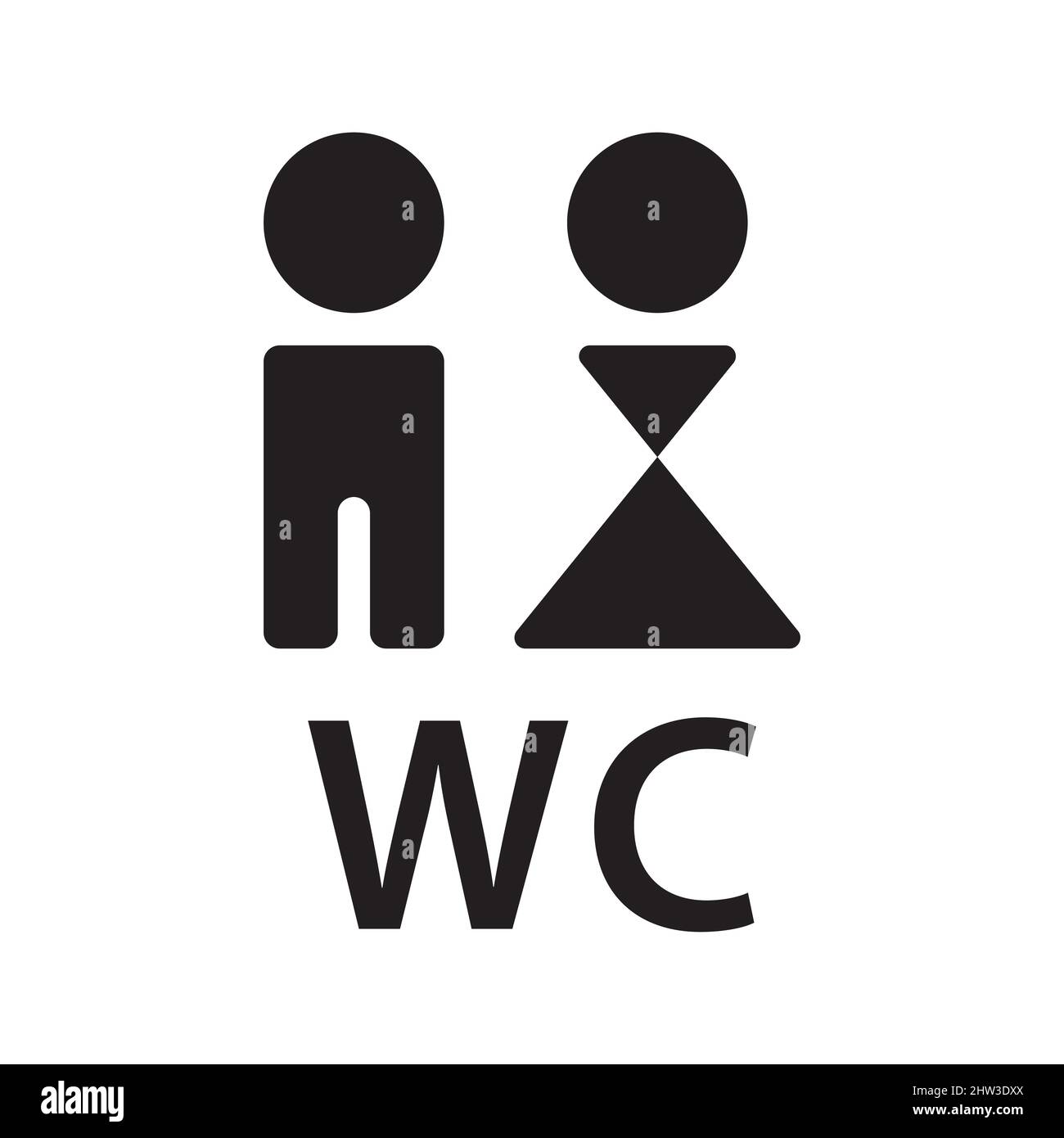 Vector pictogram public toilet and wc logo Stock Vector Image & Art - Alamy
