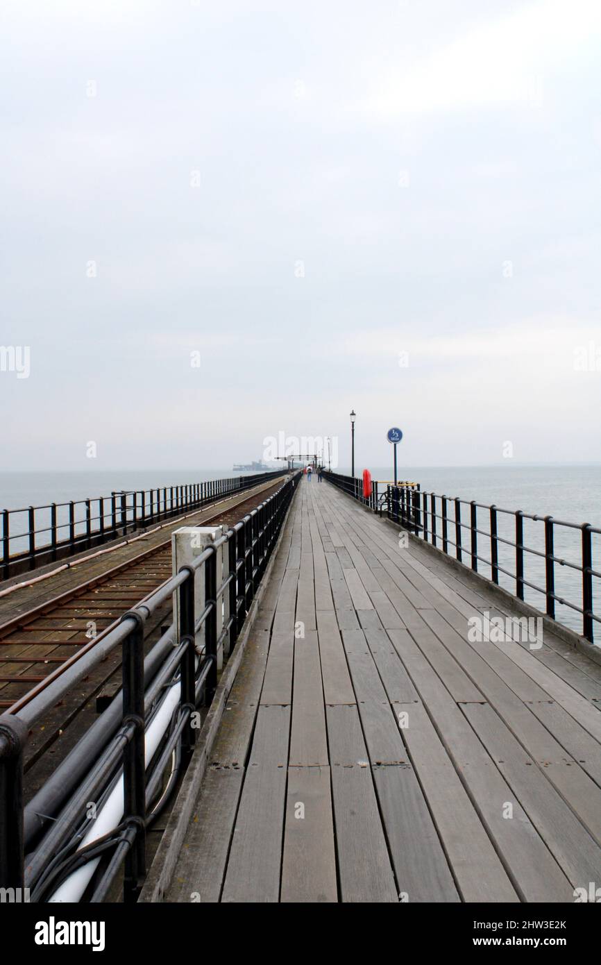 Southend pier tram hi-res stock photography and images - Alamy