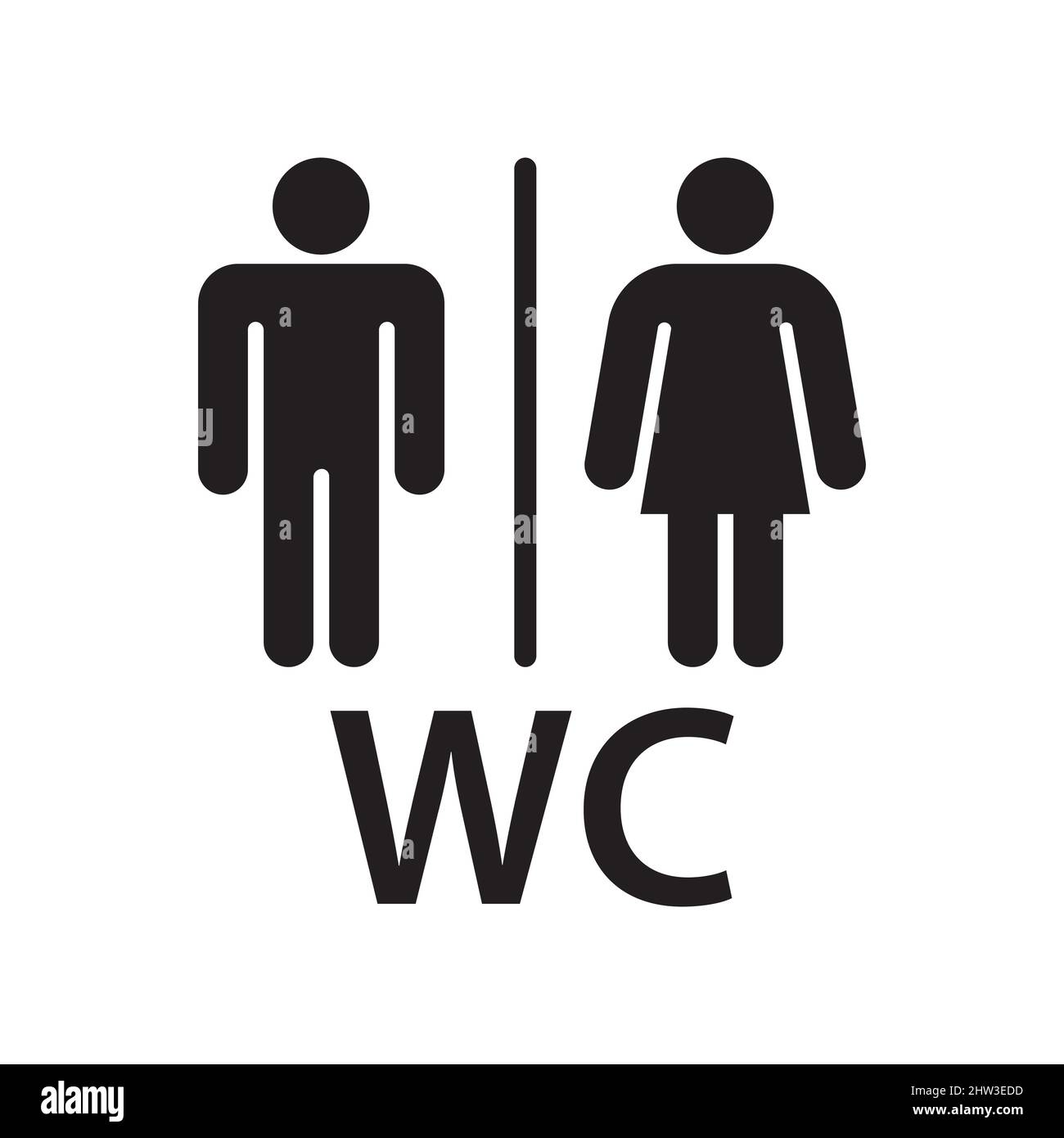 Vector pictogram public toilet and wc logo Stock Vector Image & Art - Alamy
