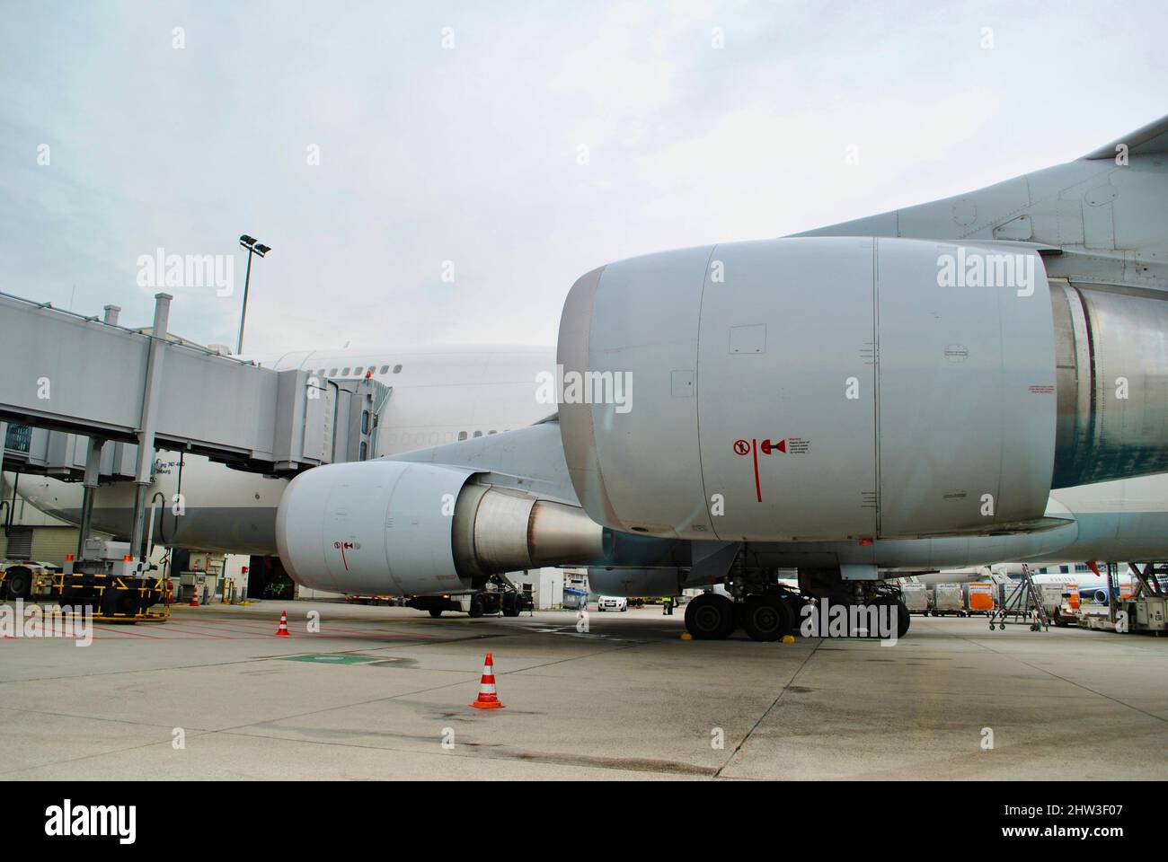 Lufthansa 747-800 at Frankfurt airport Stock Photo - Alamy