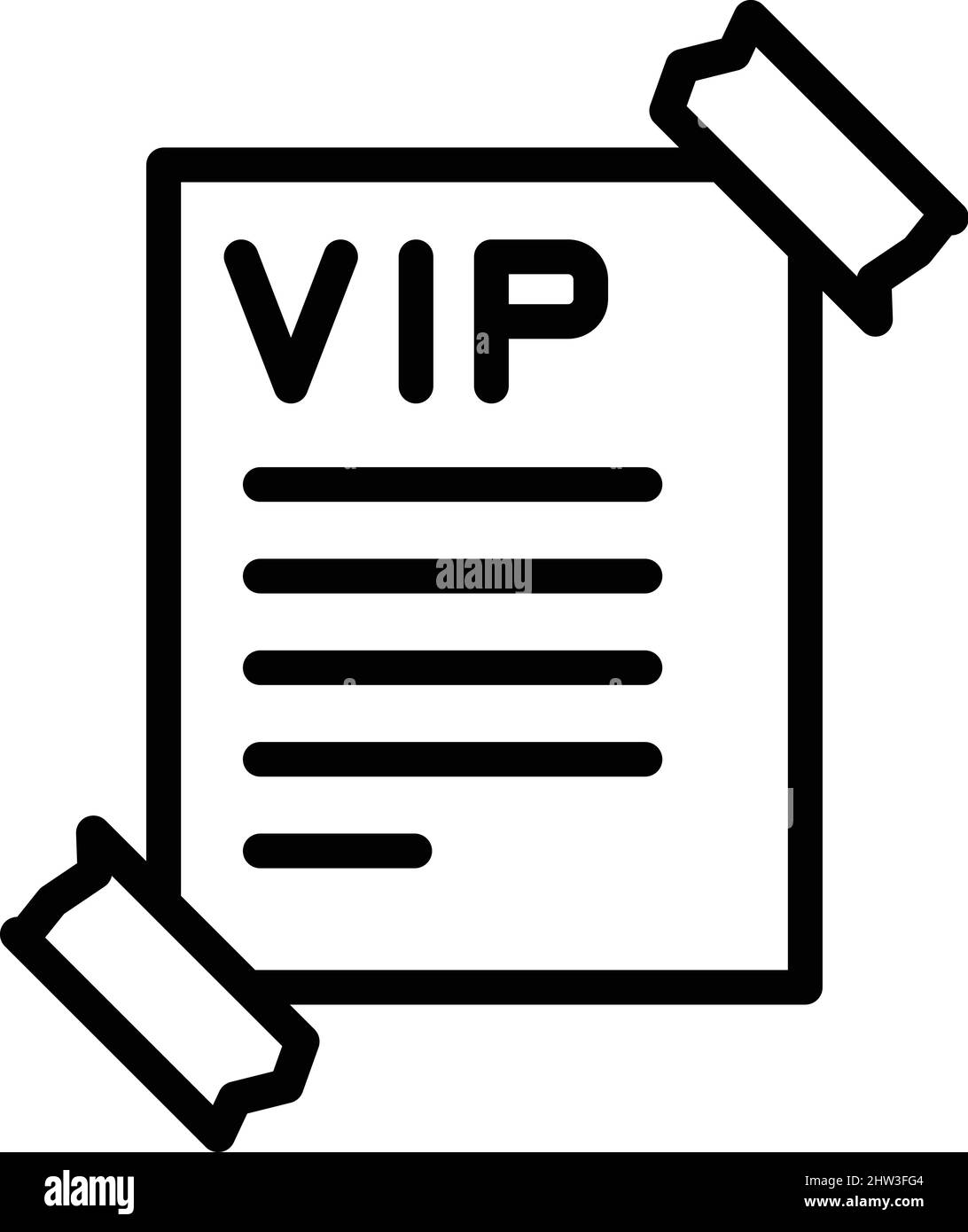 Vip event paper icon outline vector. Party concert. Movie art Stock ...