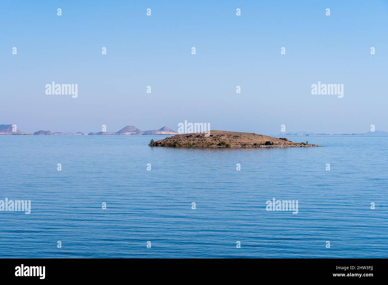The small islet in Nile river. Egypt, Africa Stock Photo - Alamy