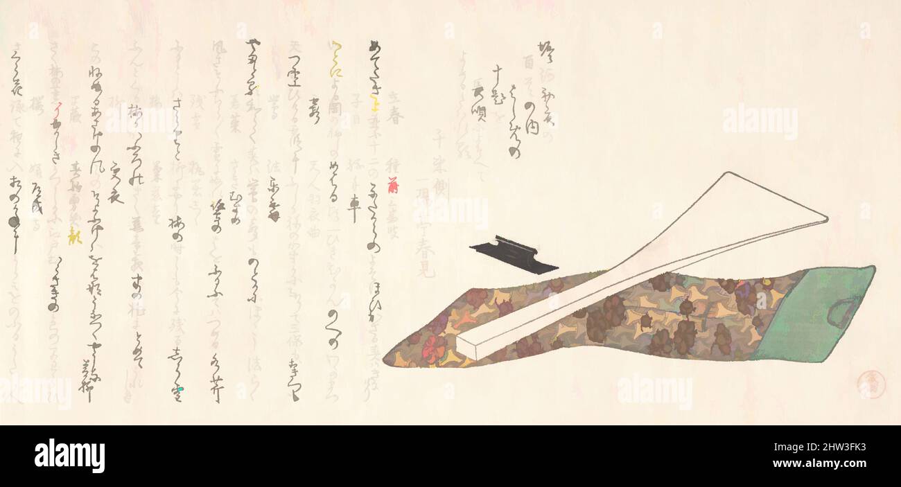 Art inspired by Bachi (Plectrum) Used in Playing Shamisen, Edo period ...