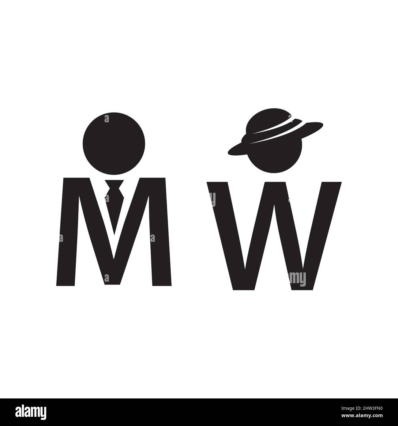 Vector pictogram public toilet and wc logo Stock Vector Image & Art - Alamy