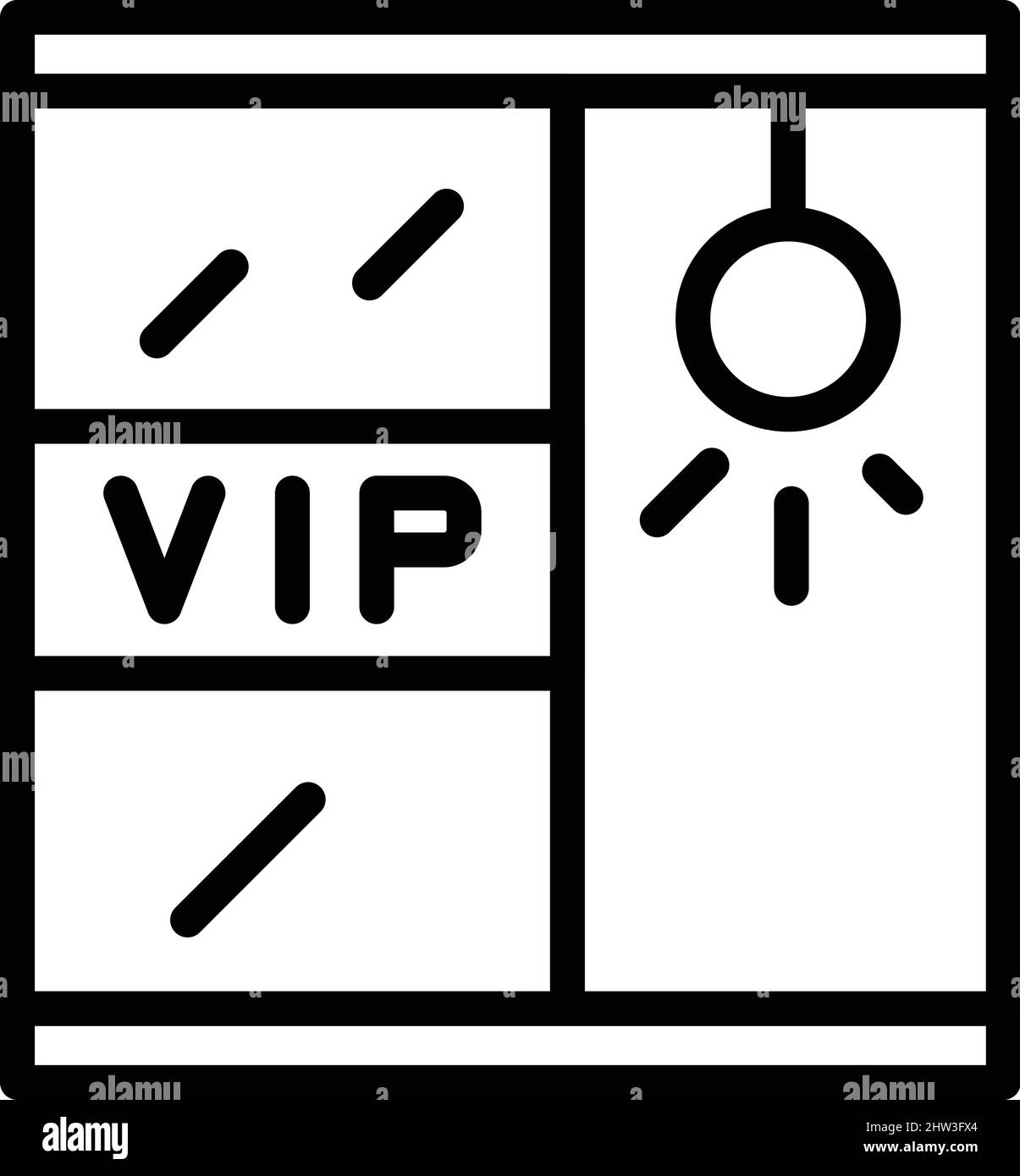 Vip event wardrobe icon outline vector. Music concert. Star luxury ...