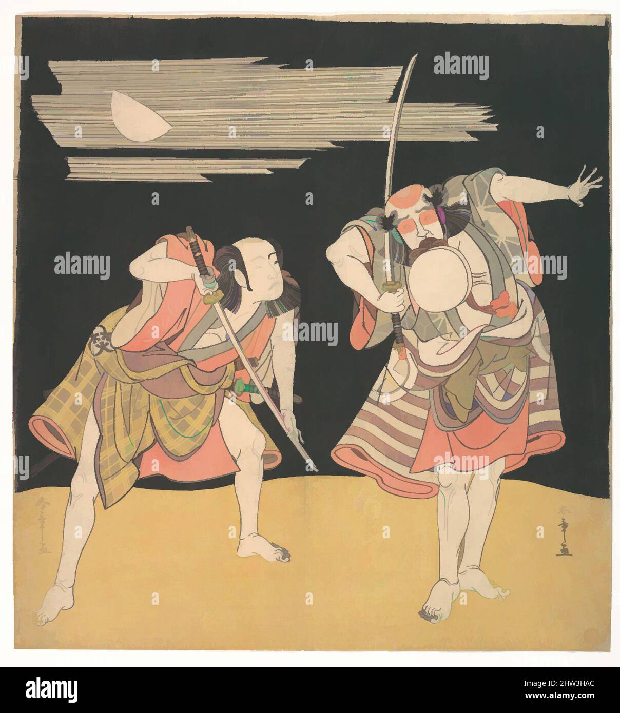 Art inspired by The Actors Otani Tomoemon I and Bando Mitsugoro I, Edo ...