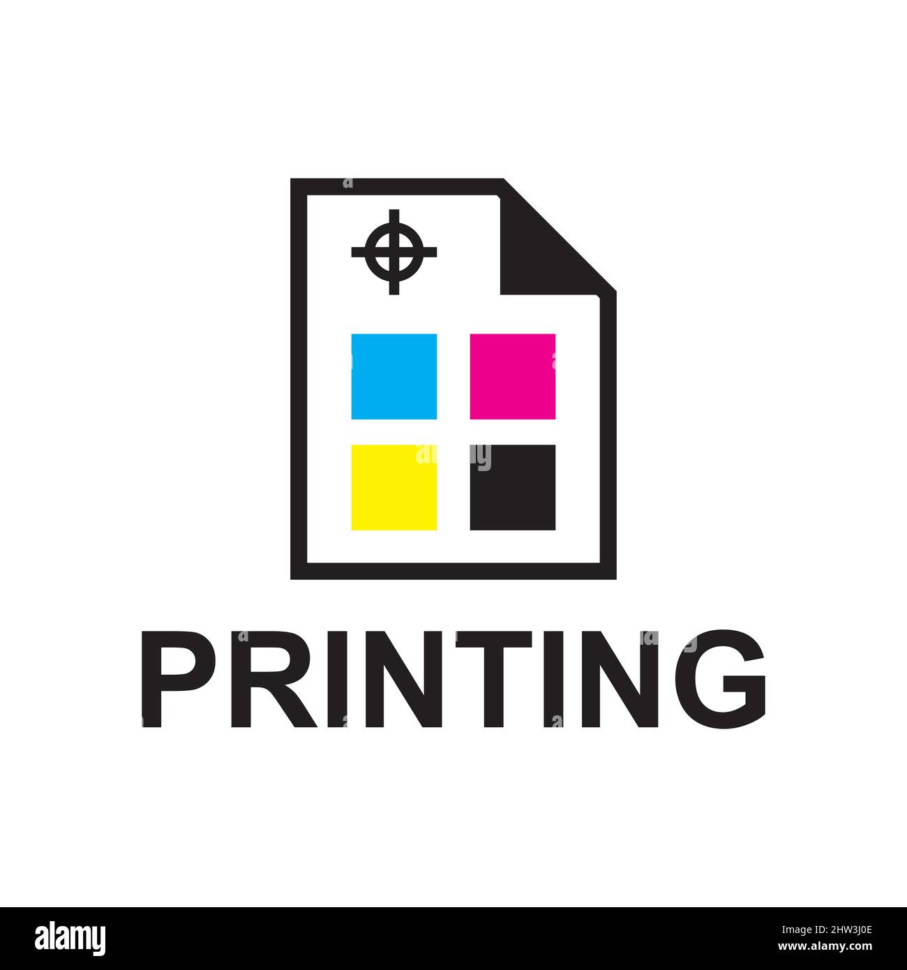 Vector logo of the printing house, photocopies Stock Vector Image & Art ...
