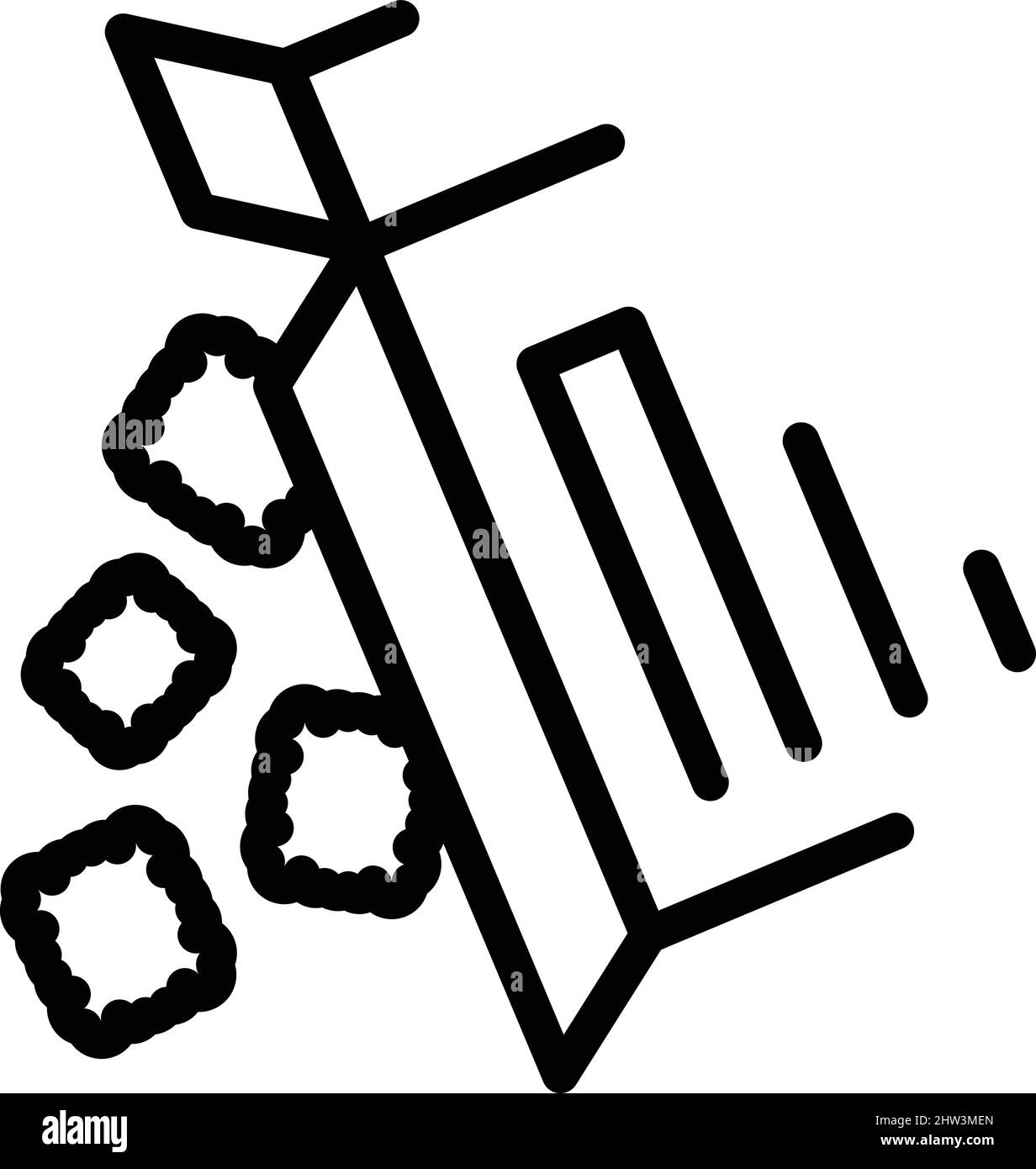 Corn flakes icon outline vector. Cereal breakfast. Bowl milk Stock ...