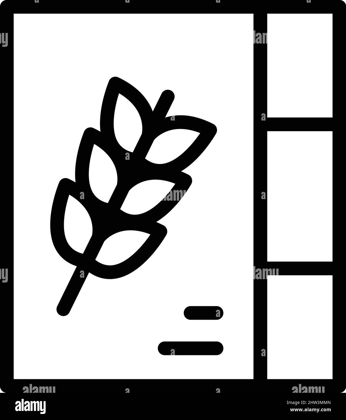 Organic muesli box pack cereal breakfast Black and White Stock Photos ...